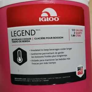 Igloo | Dining | Hot Pink White Igloo Legend 2 Qt 2 Gallon Beverage Jug ...